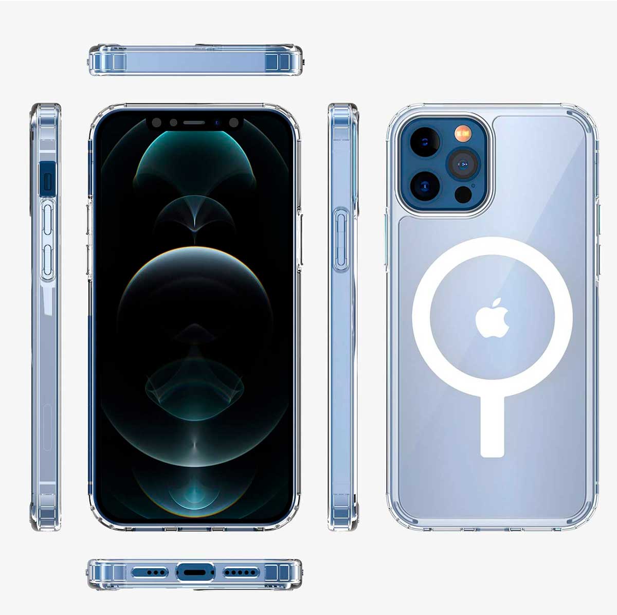 iPhone 12, 12 Pro & Pro Max| Protector MagSafe Anti-golpe, Ultra-claro ...
