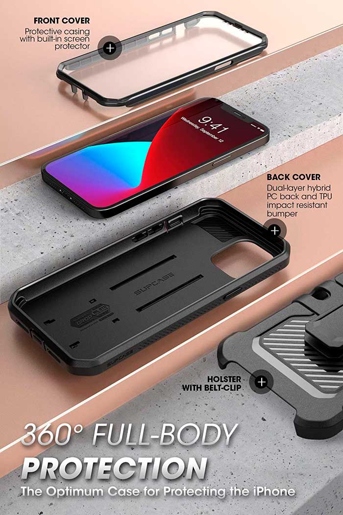 iPhone 12, 12 Pro & 12 Pro Max - Protector de cuerpo completo UBPro ...